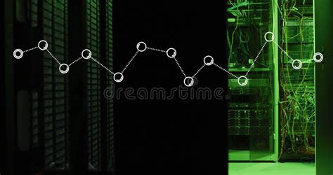 Animation Of Graphs Over Illuminated Data Server Systems In Server Room Stock Video Video Of
