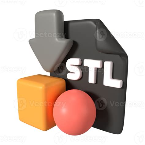 Stl Download 3d Illustration Icon 33293521 Png