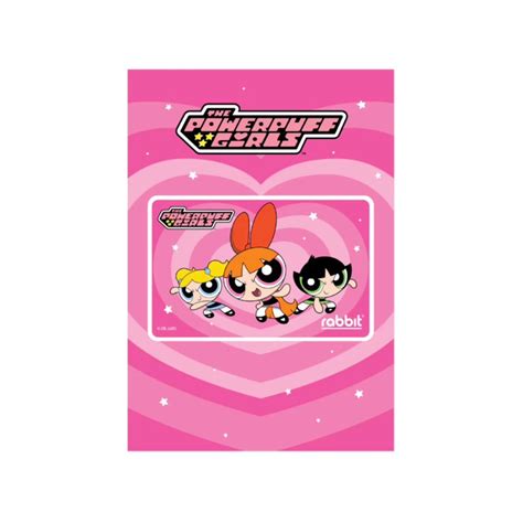 พร้อมส่ง Physical Card Rabbit Card บัตรแรบบิท Powerpuffgirls สำหรับ