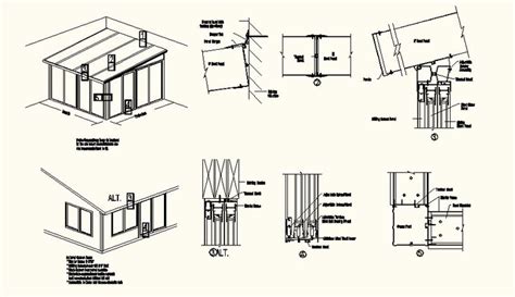 Conservatory Detail Elevation Autocad File