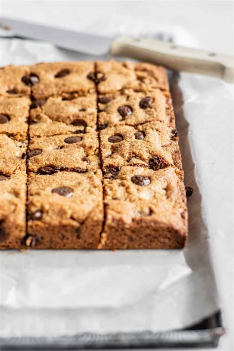 Chewy Brown Butter Chocolate Chip Bars Baking With Butter