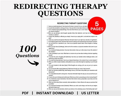 Redirecting Therapy Questions Redirecting Questions Redirect