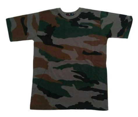 Men Camouflage Half Sleeves Army Cotton T Shirt At Rs 170piece In