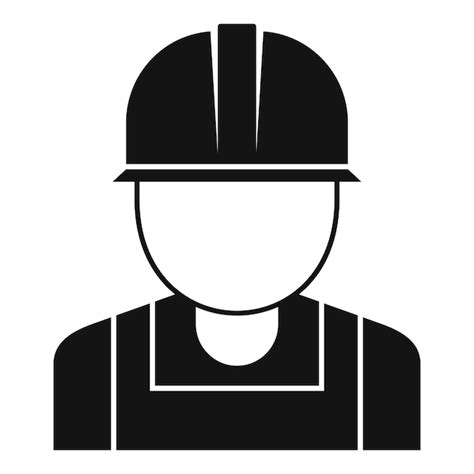 Premium Vector Reconstruction Worker Icon Simple Illustration Of