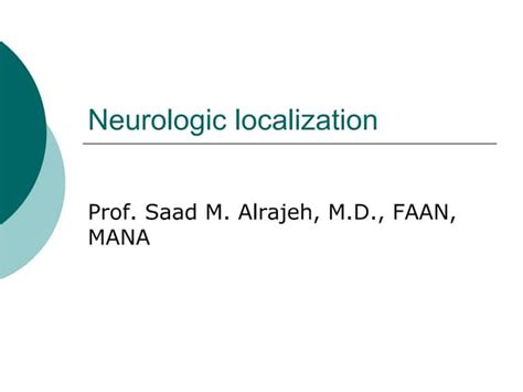 1 Neurologic Localizationppt