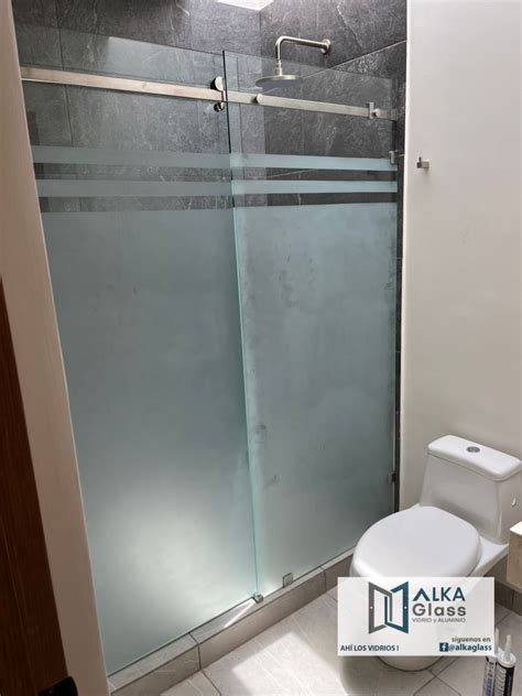 Cancel De Baño Sistema Fijo Más Corredizo Lineal Canceles Para Baño