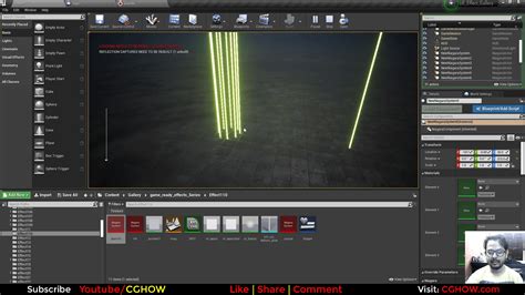 laser beam effect unreal engine niagara tutorial ue4 laser beam cgow