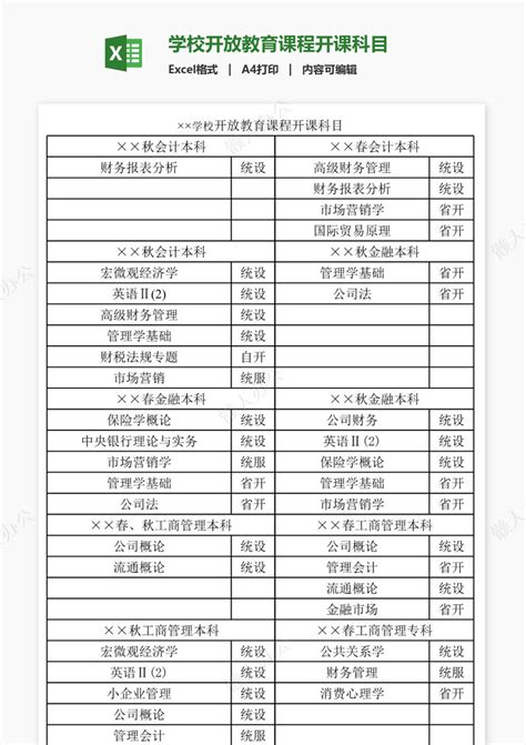 教育培训excel模板免费下载 精品excel模板素材下载 懒人办公 第2页