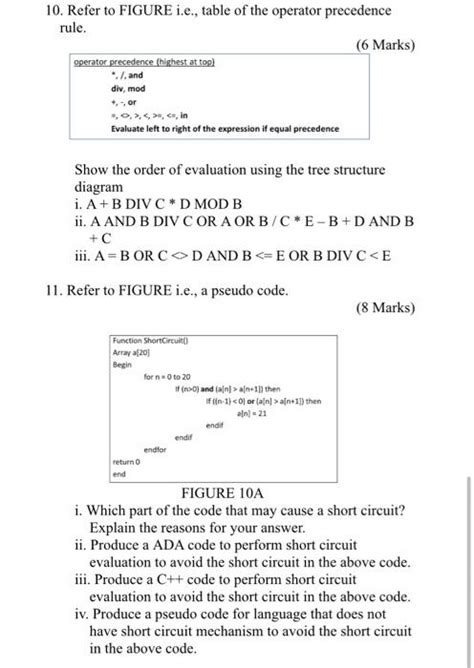 Solved 10 Refer To FIGURE I E Table Of The Operator P