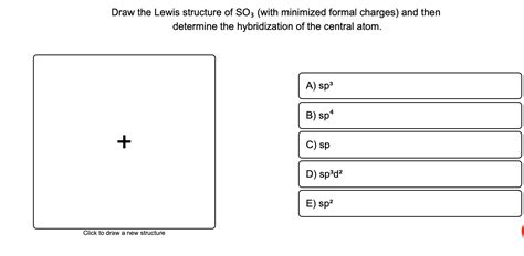 Solved Draw The Lewis Structure Of SO With Minimized Chegg