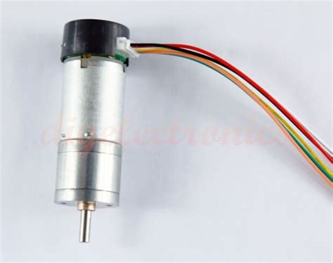 25 37mm dc gear motor encoder 9v 12v high torq grandado