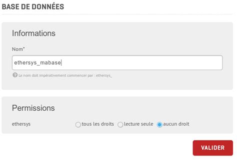Créer Une Base Mysql