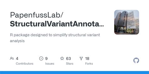 Github Papenfusslabstructuralvariantannotation R Package Designed To Simplify Structural