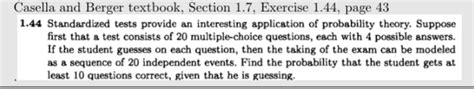 Solved Casella And Berger Textbook Section 1 7 ﻿exercise
