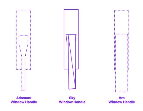 Sky Window Handle Dimensions And Drawings