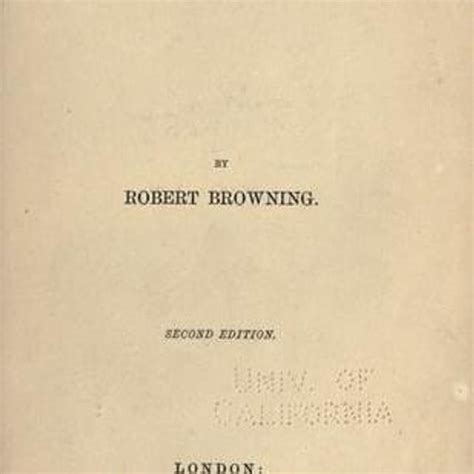 Robert Browning Dramatis Personae Lyrics And Tracklist Genius