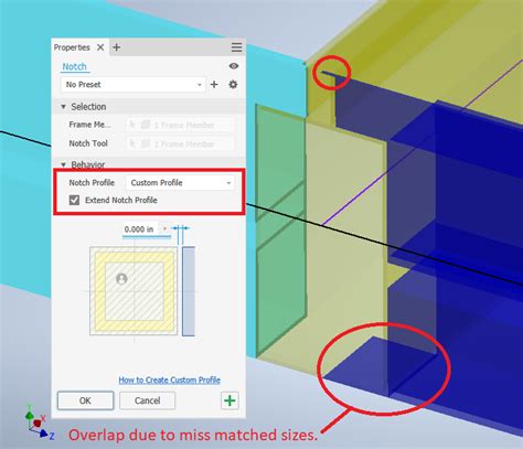 nuten im gestell generator nuten die profile in inventor nicht korrekt