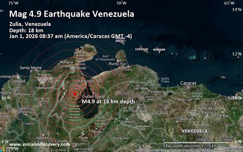 Venezuela Earthquake M4 6 Shakes La Concepción January 1 2026