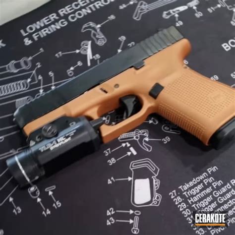 Glock Coated With Copper Cerakote