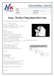 Verb To Be Songs Worksheets