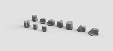 Stl File F 16 Cockpit Rotary Knobs And Selectors 🎛️・3d Print Model To