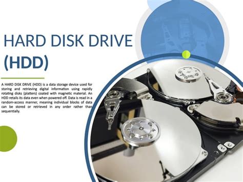 Introduction To Hard Disk Hdd Details Pptx Ppt