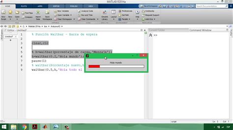 Función Waitbar en Matlab YouTube