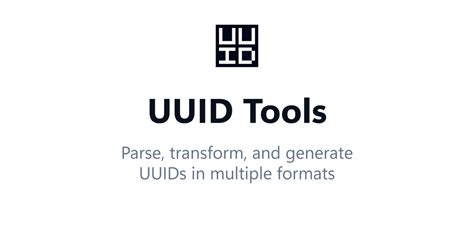 uuid tools