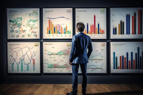 Premium Ai Image Unrecognizable Business Person Analyzing Graphs