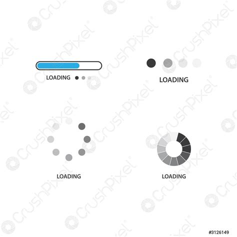 Loading Indicator Icon Stock Vector 3126149 Crushpixel