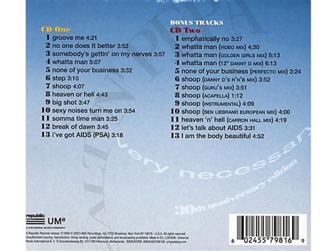 Salt N Pepa Very Necessary 30th Anniversary Edition Cd Mediamarkt