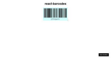 React Barcodes Forked Codesandbox React Barcodes Forked Codesandbox