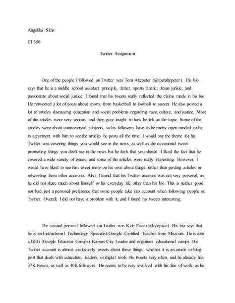 Twitter Assignment Docx