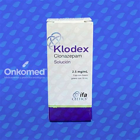 Clonazepam 2 5mg Ml Klodex Onkomed Farmacia
