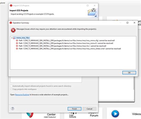 FAQ CCS AWR BOOST Cannot Load Out Of Box Demo From Industrial Toolbox In Resource Explorer