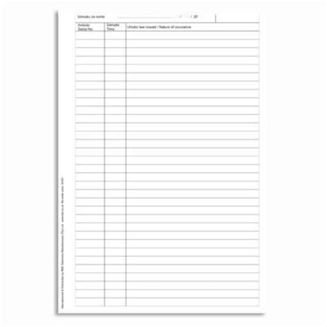 Security Occurrence Book 200 300 Pages Paperly