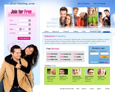 Couples Forum CSS Template Love Dating Website Templates DreamTemplate