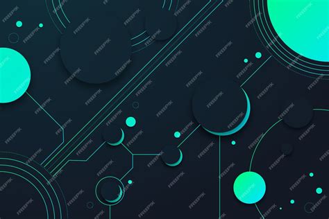 어두운 배경에 그라디언트 기하학적 모양 무료 벡터