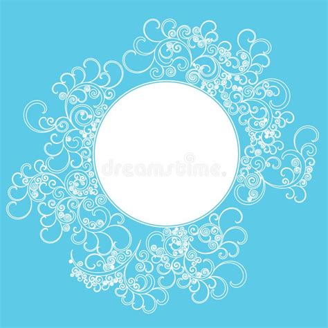 Vector Curl Round Frame Stock Vector Illustration Of Frizzy 280367278