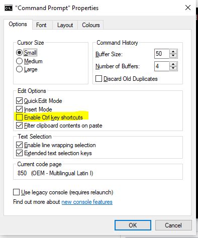 Ctrl C Not Passed To Console Issue Cmderdev Cmder GitHub