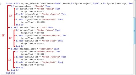 Contoh Program Sederhana Menggunakan If Bersarang Pada VB Net Suwandana S Blog