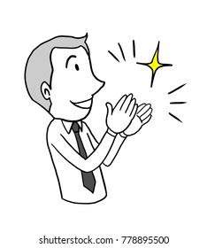 Man Clapping Hands Images Stock Photos Vectors Shutterstock