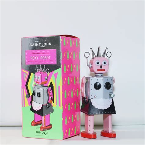 Roxy Robotvintage Wind Up Tin Toy Retro Collectible Robotdesign And Production Saint John