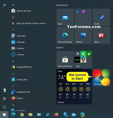 Remove Microsoft Edge App From Windows 10 Start Menu Digestlopa