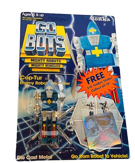 Go Bots Cop Tur Helicopter Gobots Unpunched 1985 Vintage Transformer