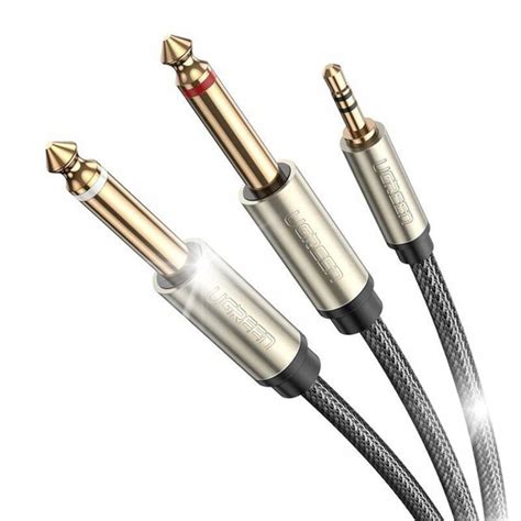 Kabel PrzewÓd Audio Trs Mini Jack 3 5 Mm 2 X 2x Trs Jack 6 35mm 2m