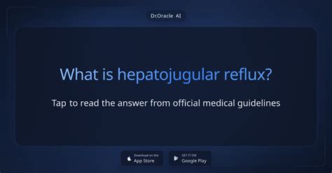 What Is Hepatojugular Reflux