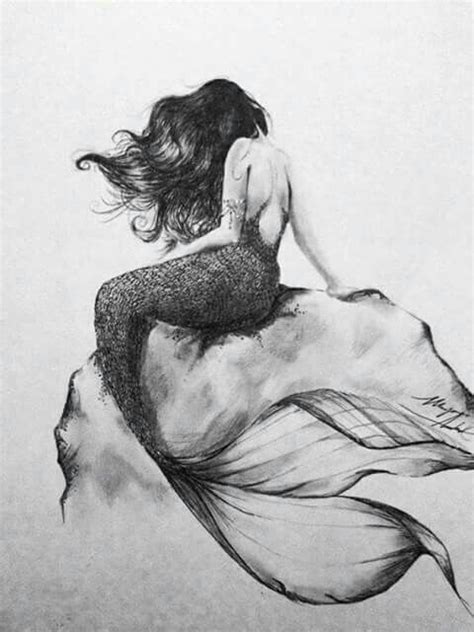 Pinturas Y Dibujos ~~rosario Contreras~~ Bosquejo De Sirena Arte