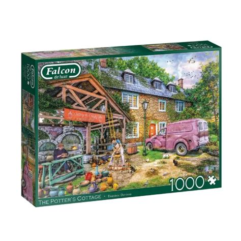 Falcon De Luxe The Potters Cottage 1000 Piece Jigsaw Puzzle £1099