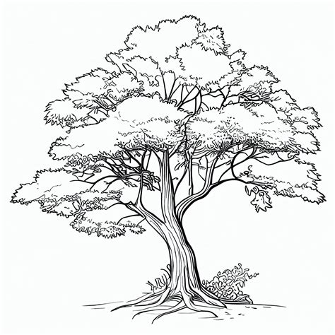 How To Draw A Tree Step By Step Tutorial